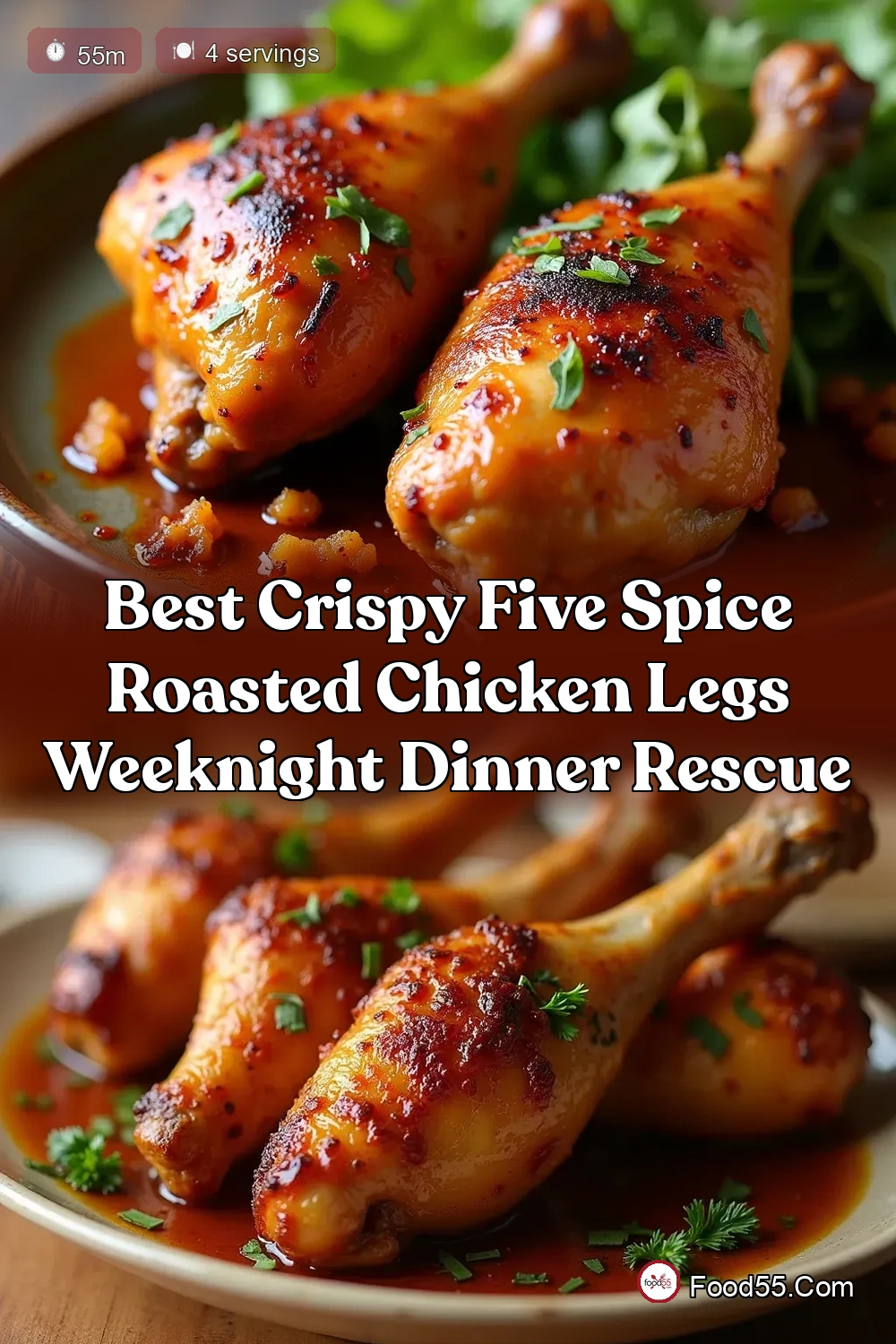 Crispy Five Spice Roasted Chicken Legs Recipe Easy…