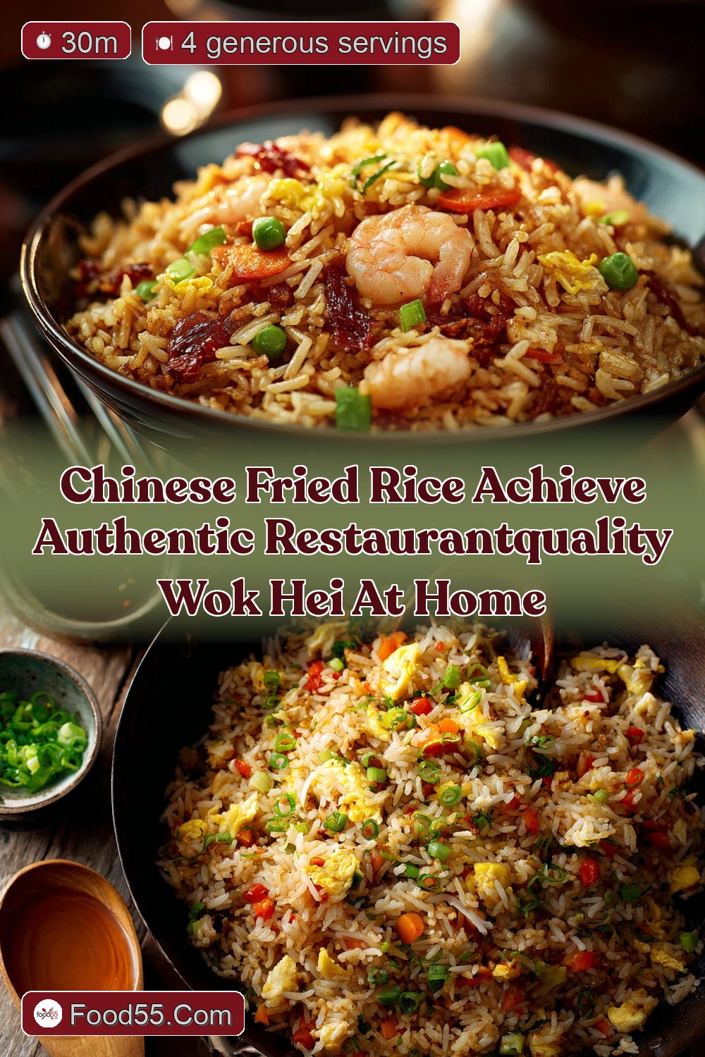 Chinese Fried Rice Recipe Restaurant Style Cantonese Wok…