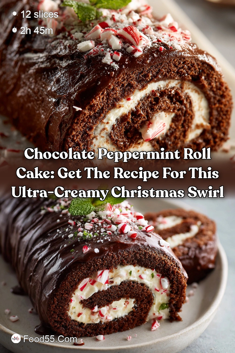 Chocolate Peppermint Roll Cake: The Ultimate Festive…