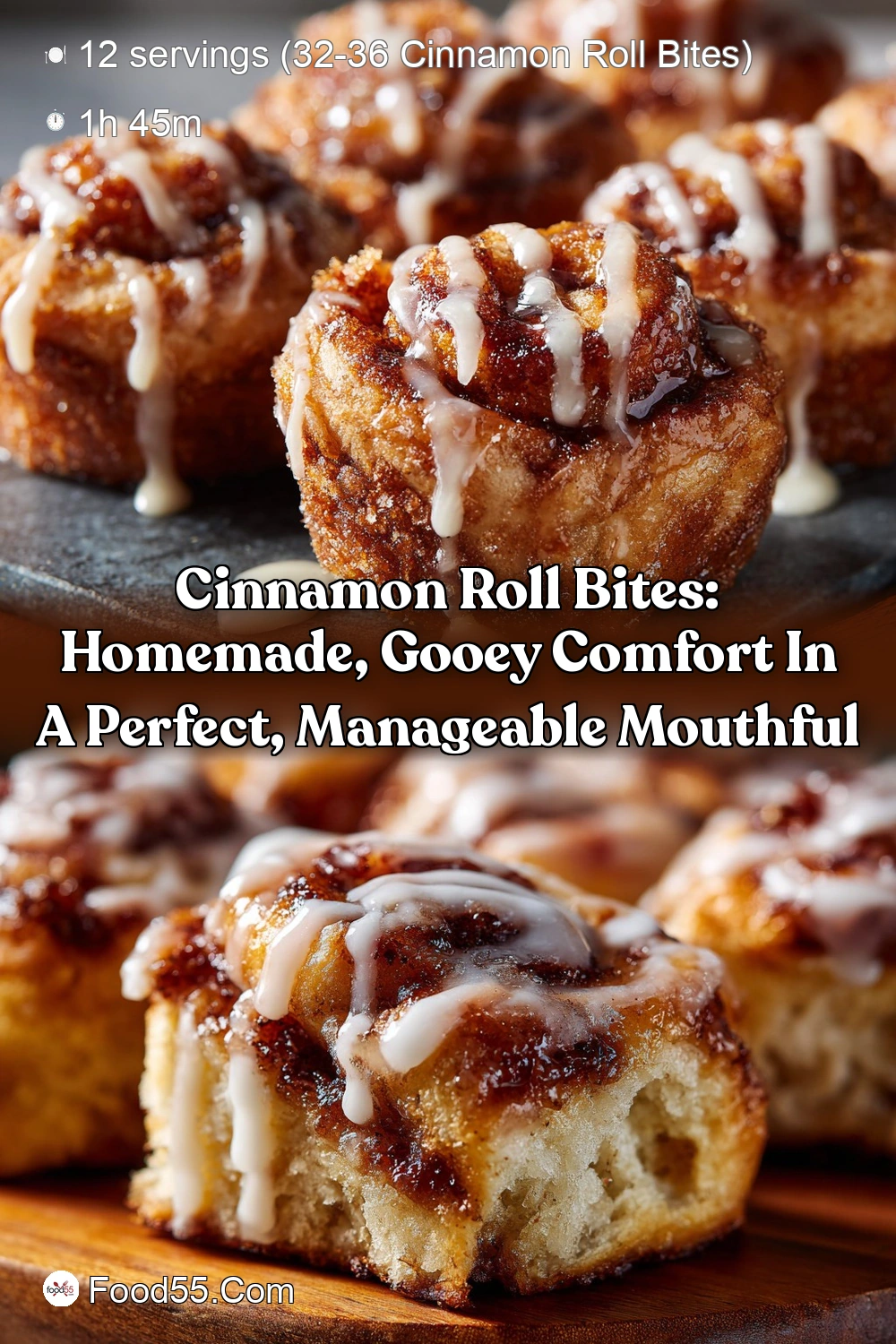 Cinnamon Roll Bites: The Ultimate Sticky, Gooey, Homemade…