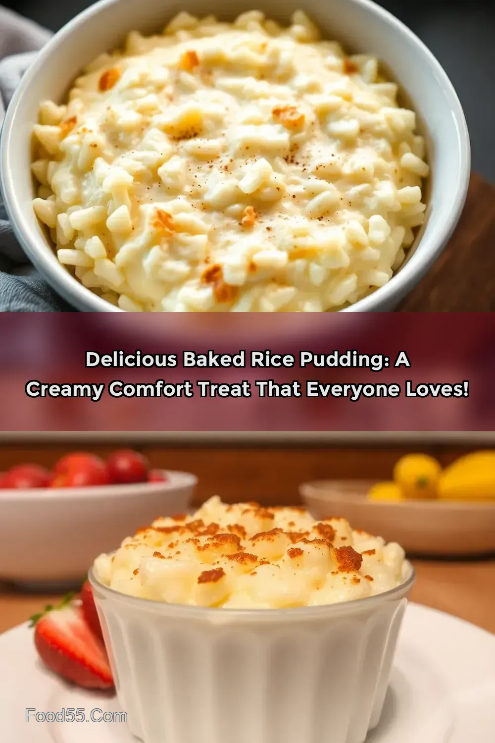 Creamy Baked Rice Pudding: The Best Comfort Dessert Recipe…