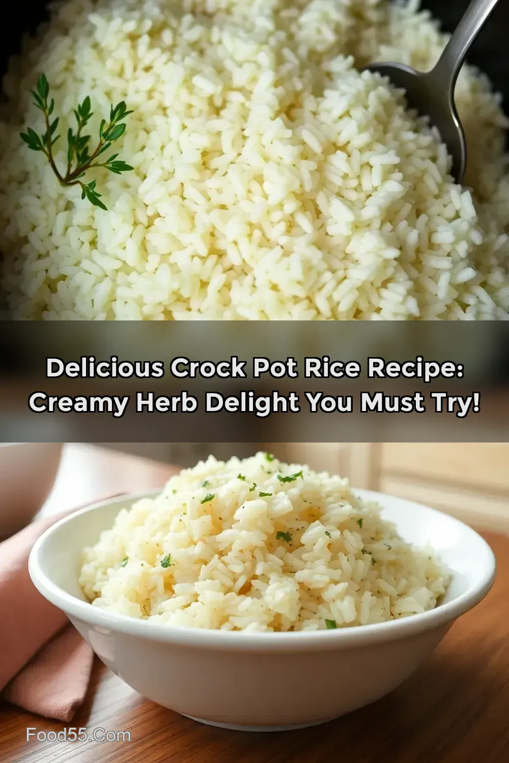 Easy Crock Pot Rice Recipe: My Creamy Herb Delight for…