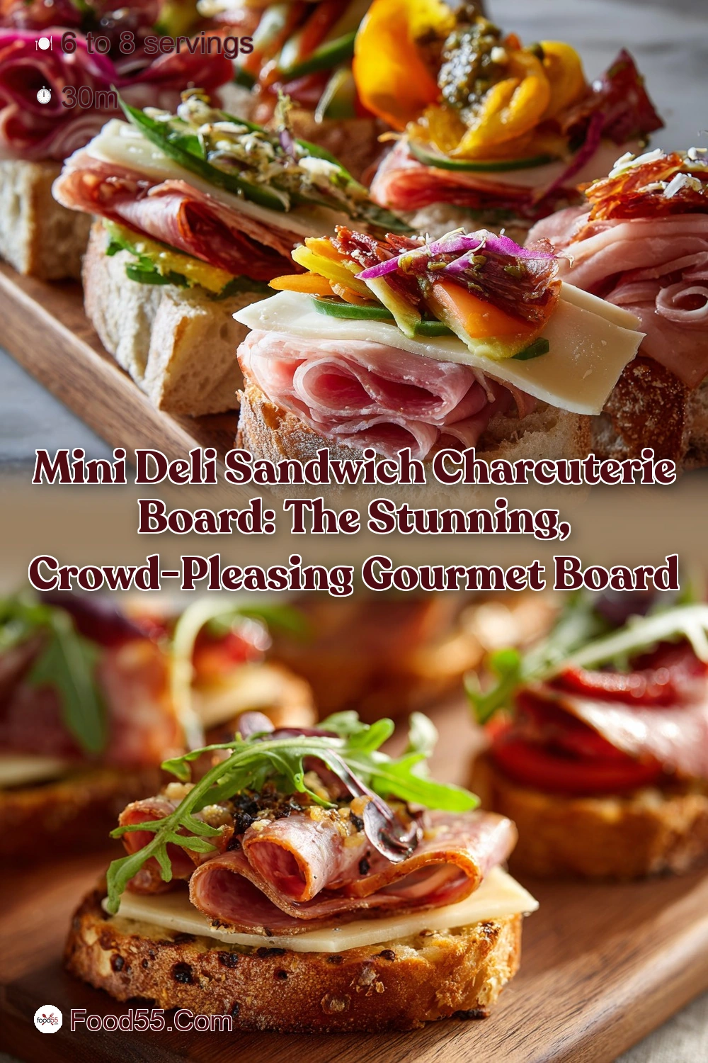 Mini Deli Sandwich Charcuterie Board: Easy DIY Gourmet…
