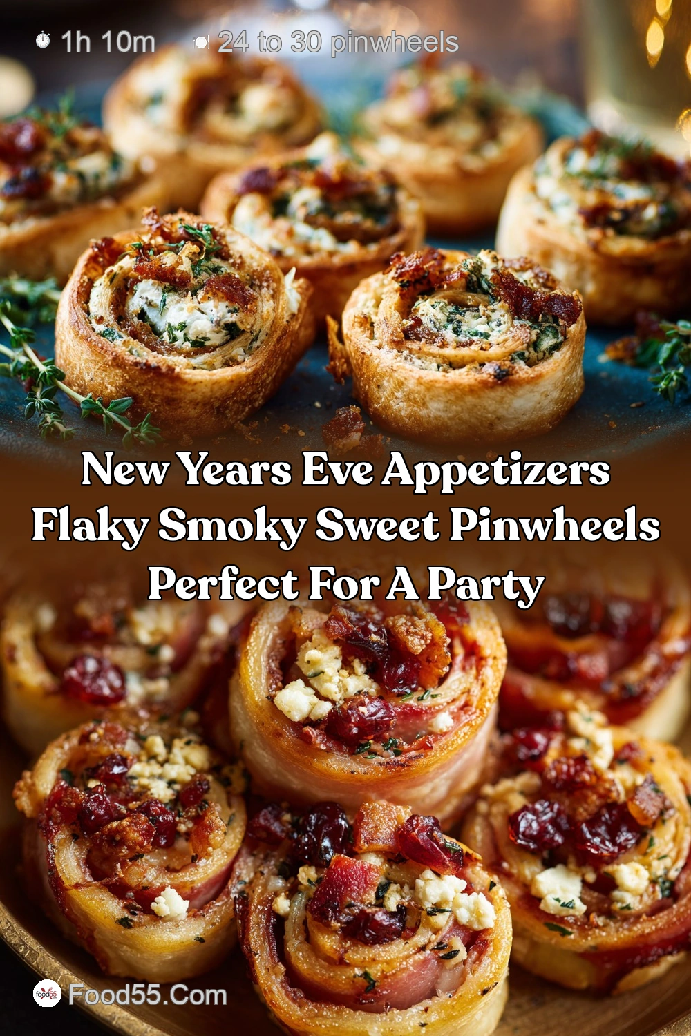 New Years Eve Appetizers Fancy Pinwheels Ready in 20…