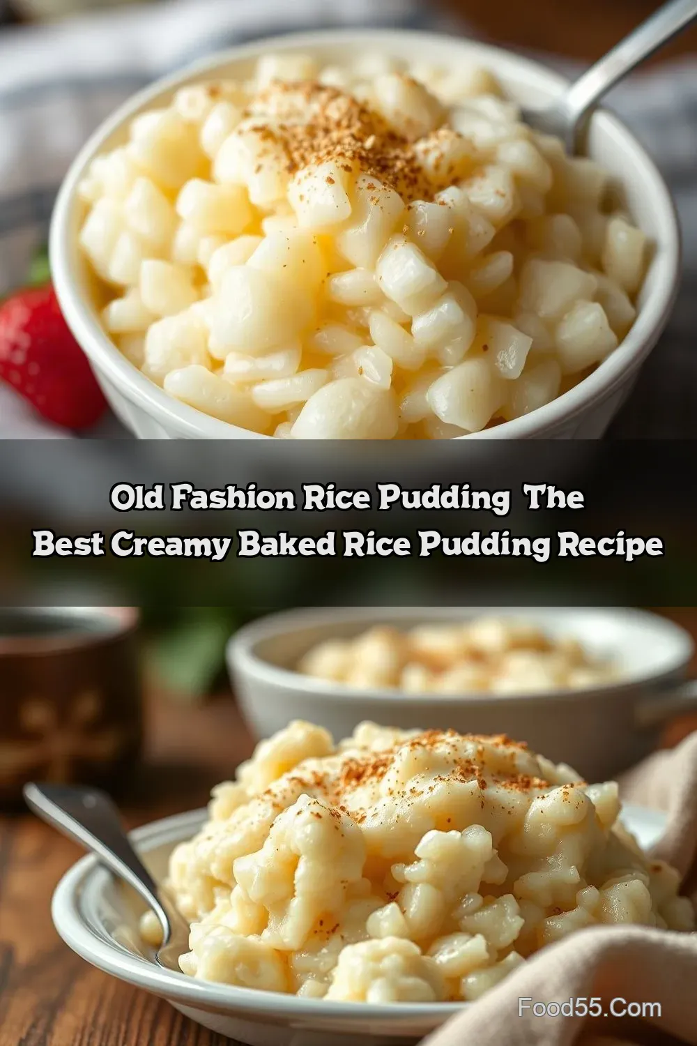 Classic Creamy Baked Rice Pudding Recipe - A Timeless…