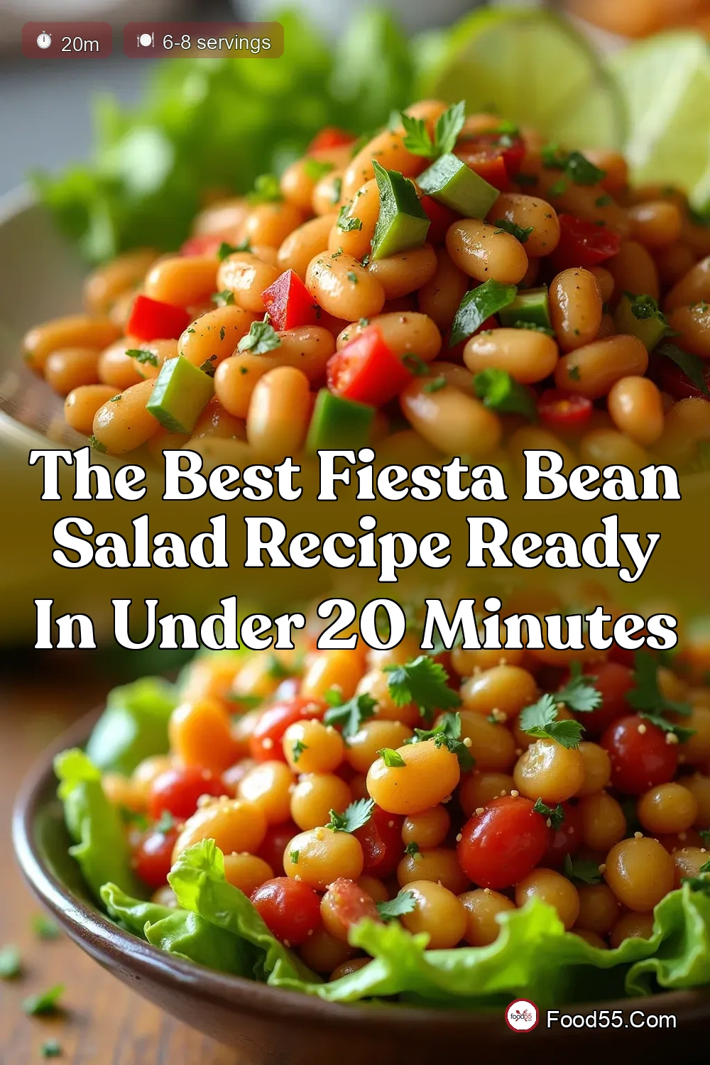 Sunshine Fiesta Bean Salad with Zesty Lime Vinaigrette