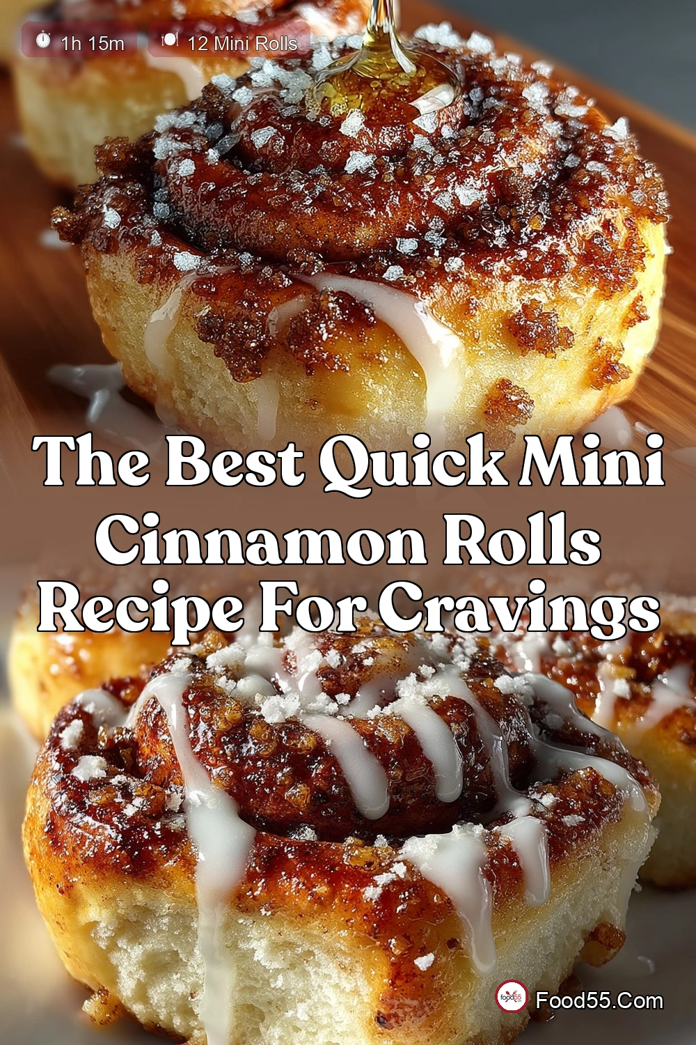Lightning Strike Mini Cinnamon Rolls with Speed Glaze
