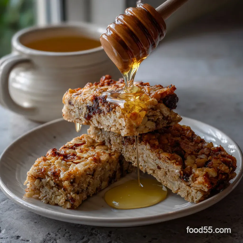 Quick And Easy Granola Bar With Honey Breakfast Recipe
