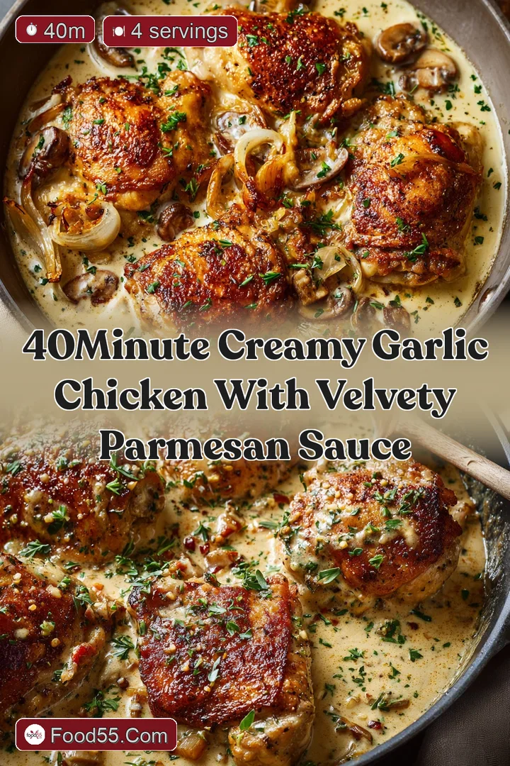 The Best Creamy Garlic Chicken Recipe with Velvety Sauce