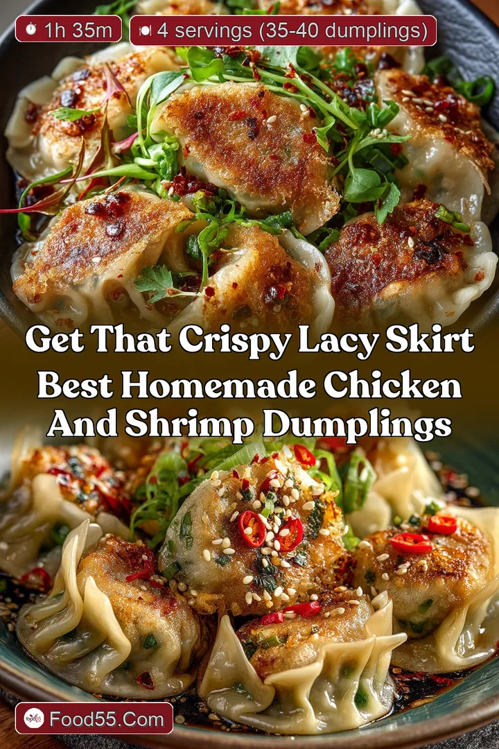 Ultimate Chicken and Shrimp Dumplings Potstickers or…