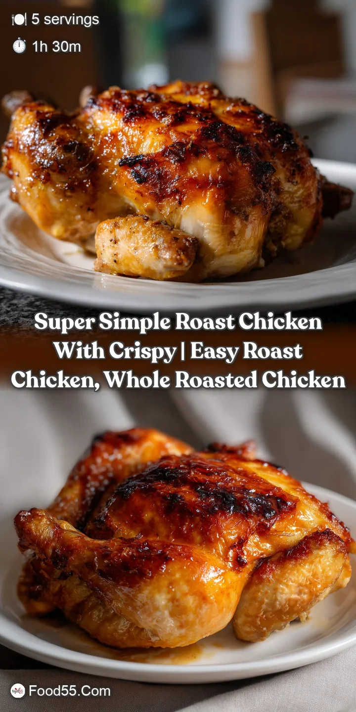 Super Simple Roast Chicken with Crispy Skin and Juicy Meat…