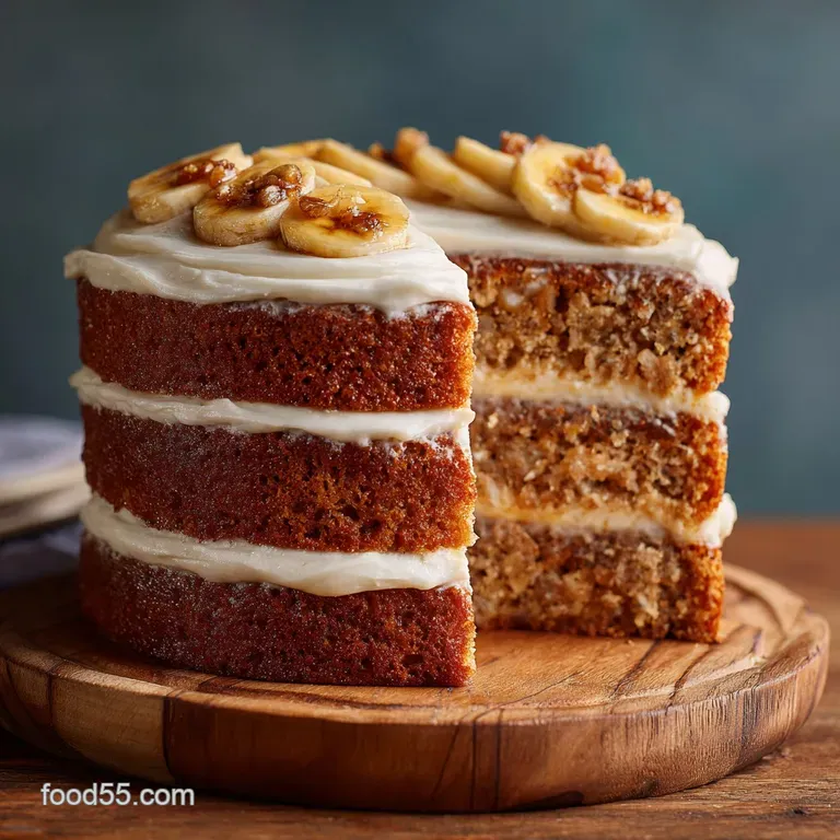 Banana Cake with Cream Cheese Frosting The Ultimate Moist…